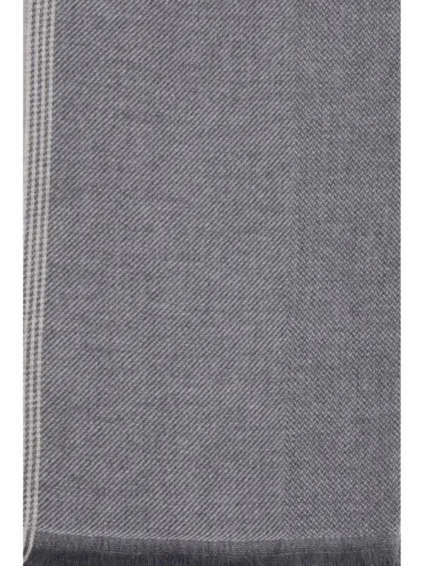Brunello Cucinelli Cashmere Scarf - Gray