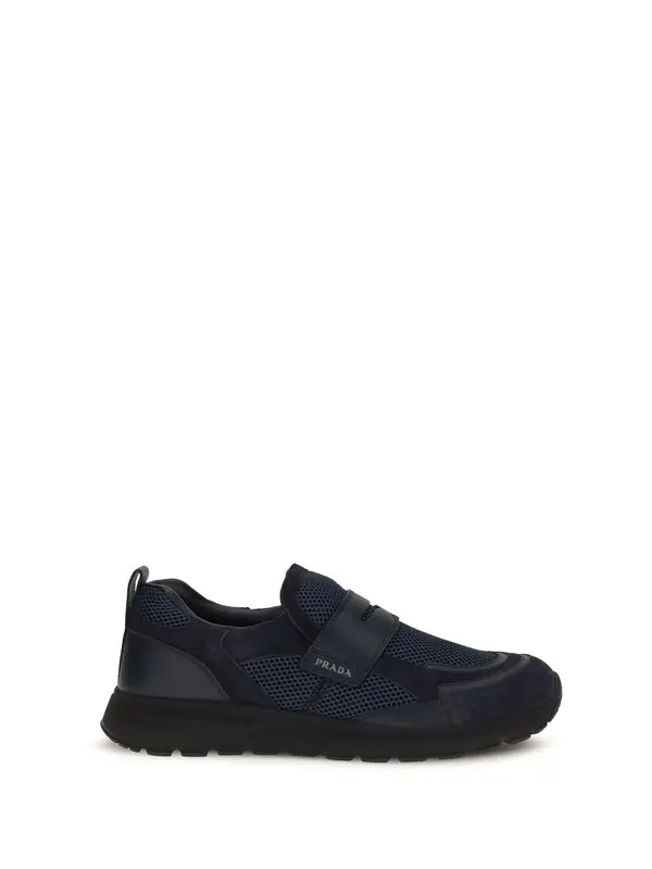 Prada Mesh Loafers - Blue