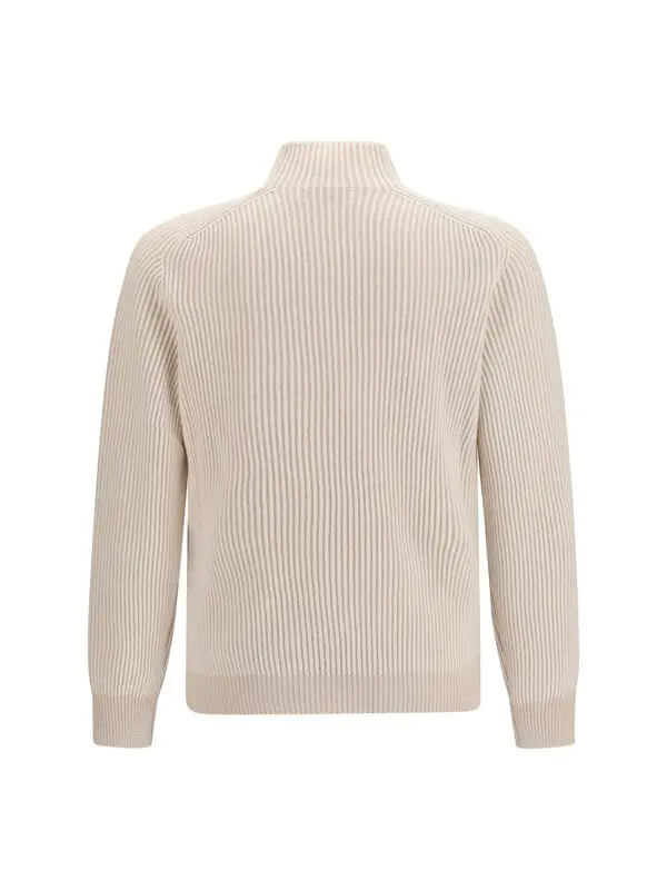 Brunello Cucinelli Cashmere Ribbed Turtleneck Sweater - Multicolor