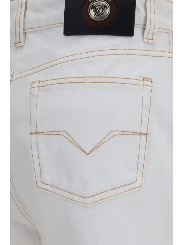 Versace High-waisted Straight Leg Jeans