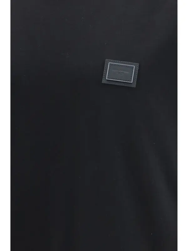 Dolce & Gabbana Cotton T-shirt With Logo Plaque