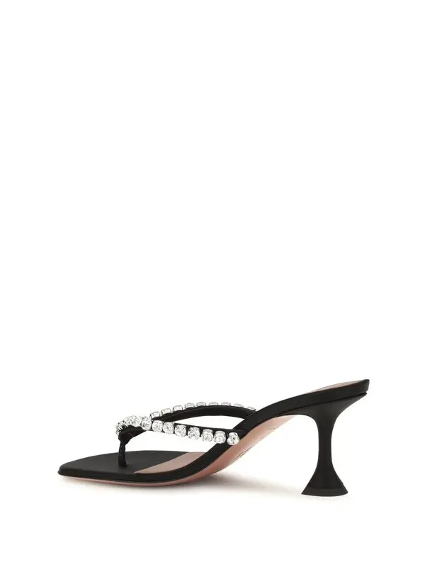 Amina Muaddi Gigi Crystal-embellished Thong Sandals