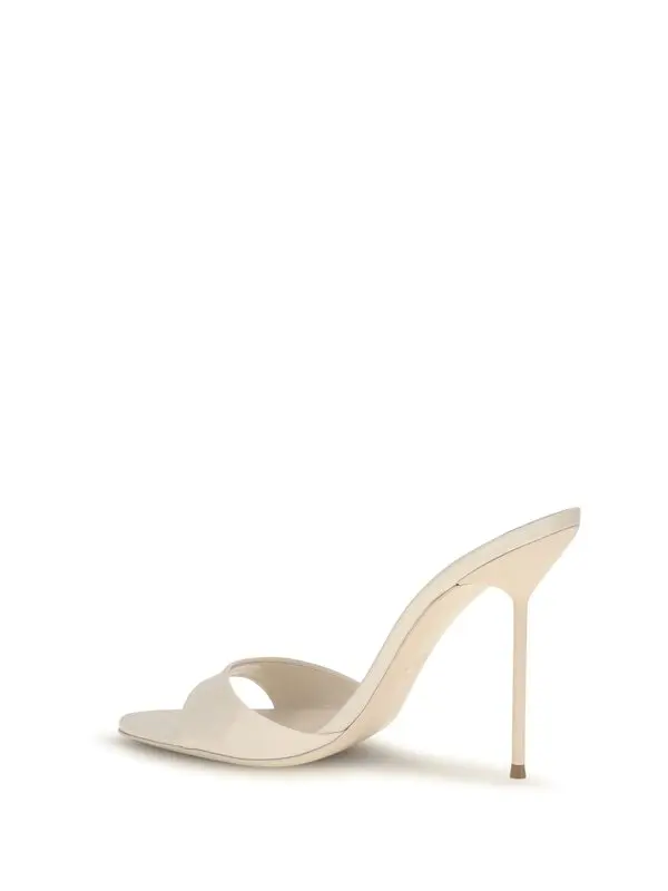 Paris Texas Lidia Leather Stiletto Heeled Sandals - Multicolor