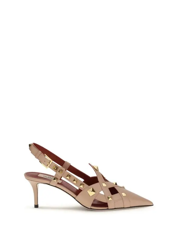 Valentino Garavani Studded Slingback Pumps - Pink