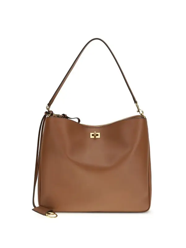 Balenciaga Rodeo Shoulder Bag With Twist Lock Closure - Cream