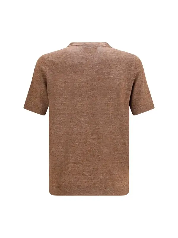 Brunello Cucinelli Linen And Cotton Crewneck T-shirt