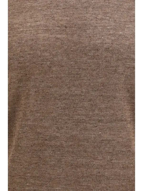 Brunello Cucinelli Linen And Cotton Crewneck T-shirt