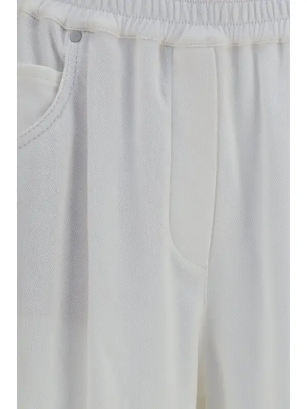 Brunello Cucinelli Cotton Piqué Shorts - White