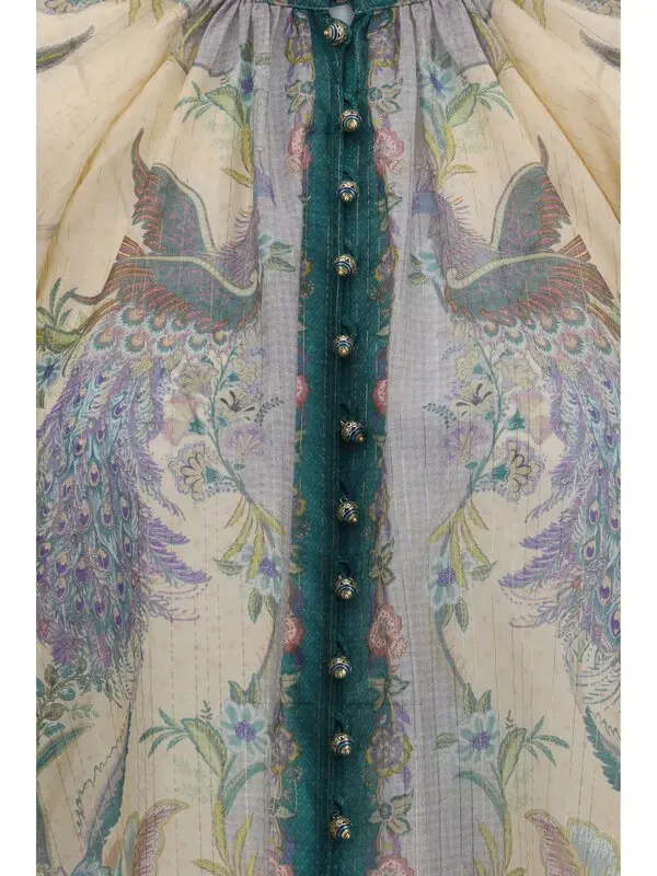 Zimmermann Indra Ruffle Shirt - Multicolor