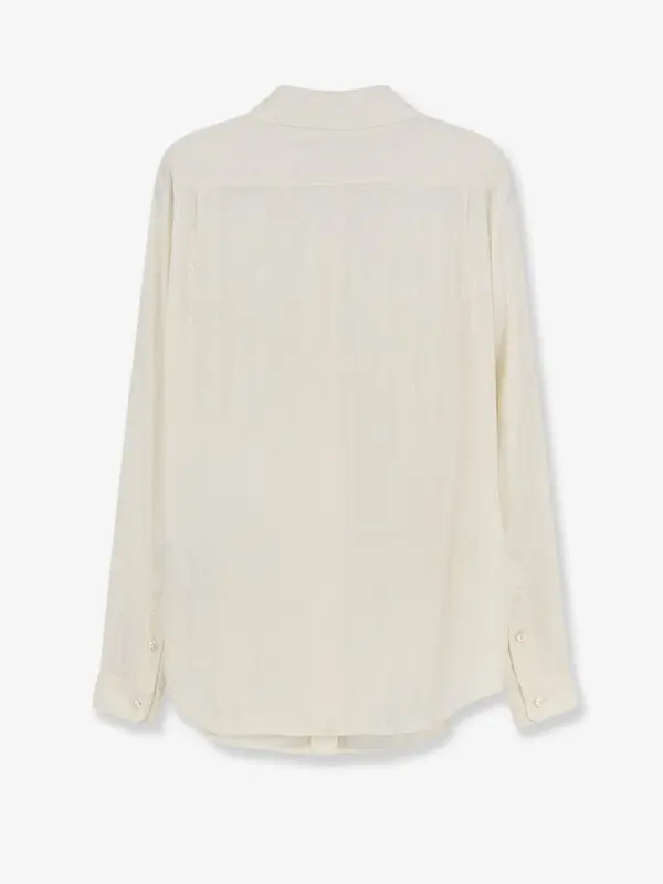 Gucci Silk Shirt With Chain And Incrocio Gg Motif - Multicolor