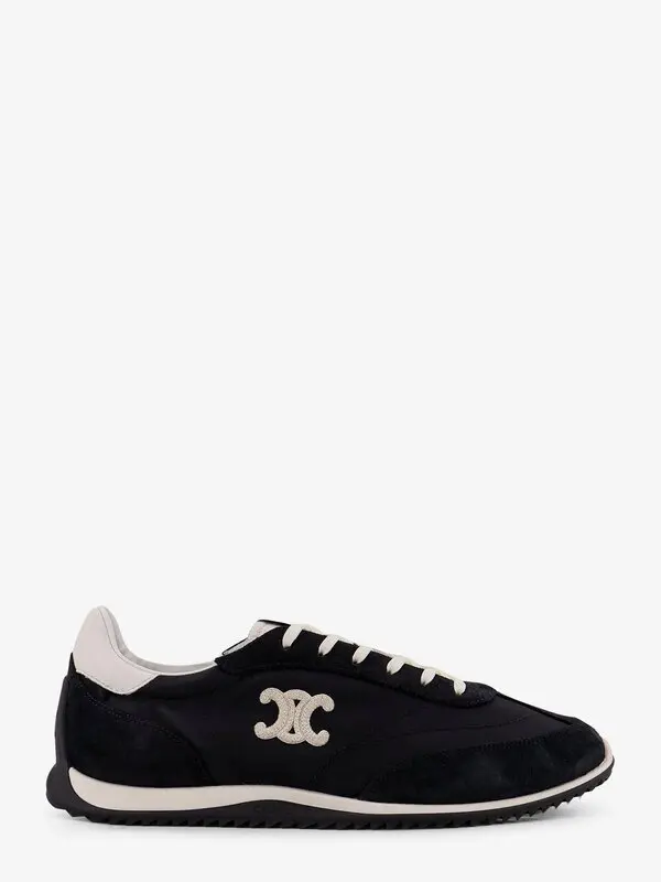 Celine Nylon Racer Sneakers With Triomphe Logo On The Side