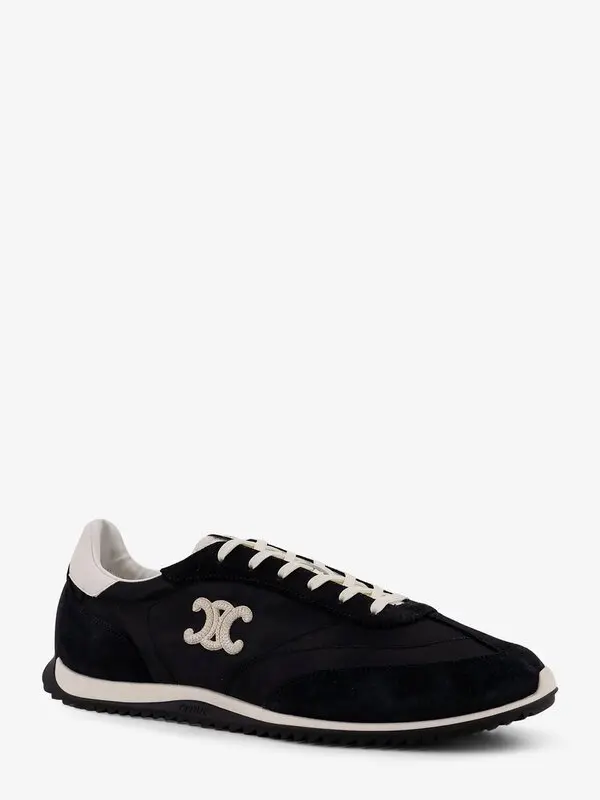 Celine Nylon Racer Sneakers With Triomphe Logo On The Side