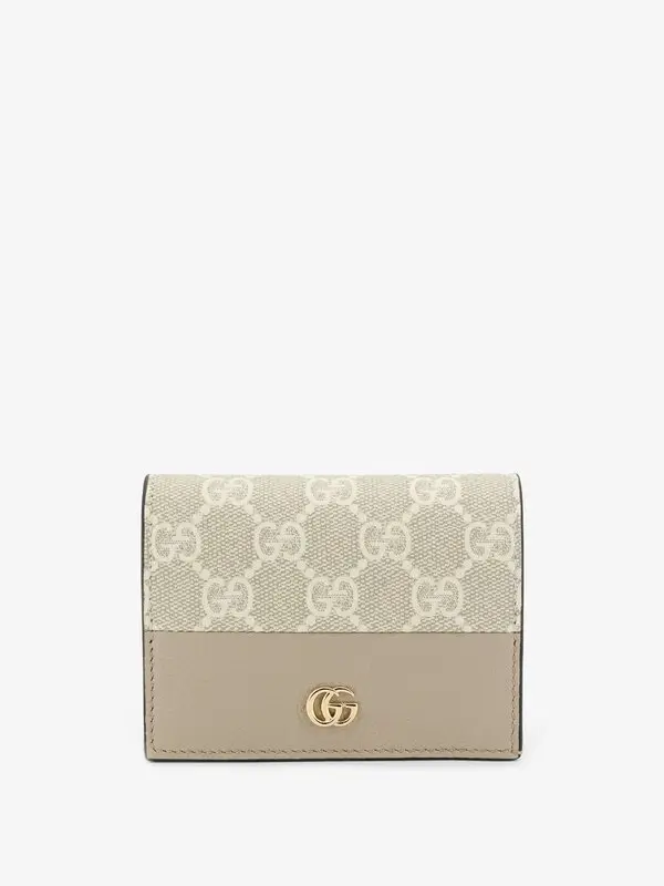 Gucci Gg Marmont Bicolor Leather Wallet - Multicolor