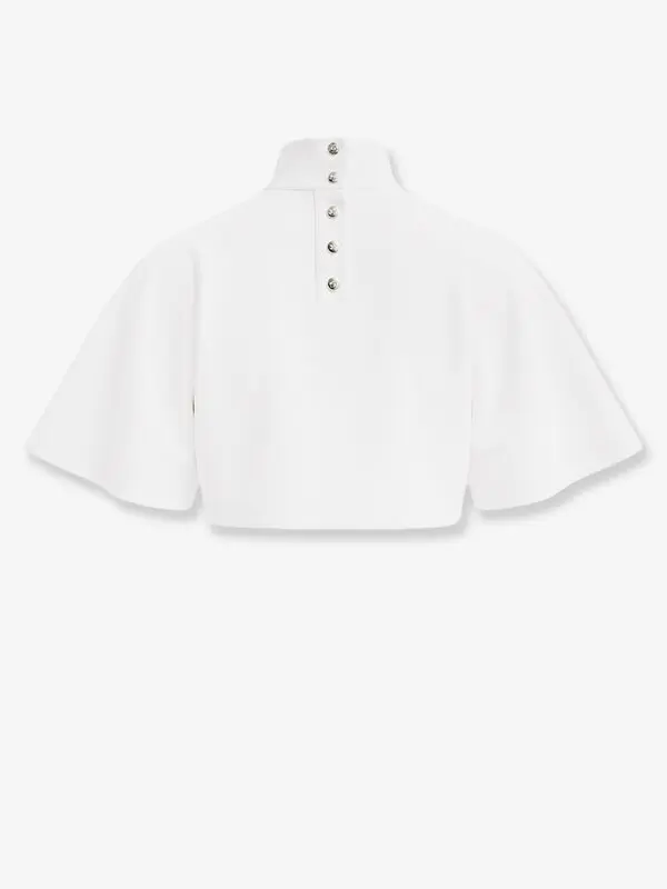 Alaïa Cropped Ribbed Cotton T-shirt