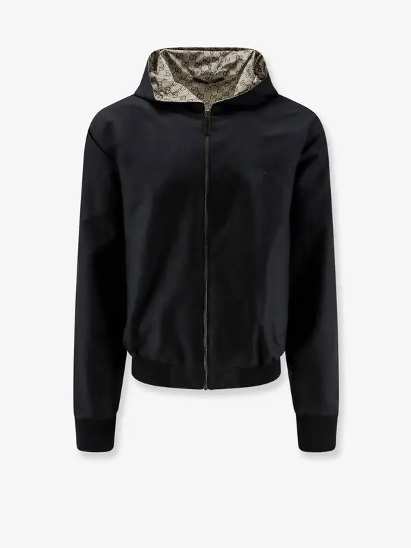 Gucci Reversible Gg Nylon And Cotton Jacket