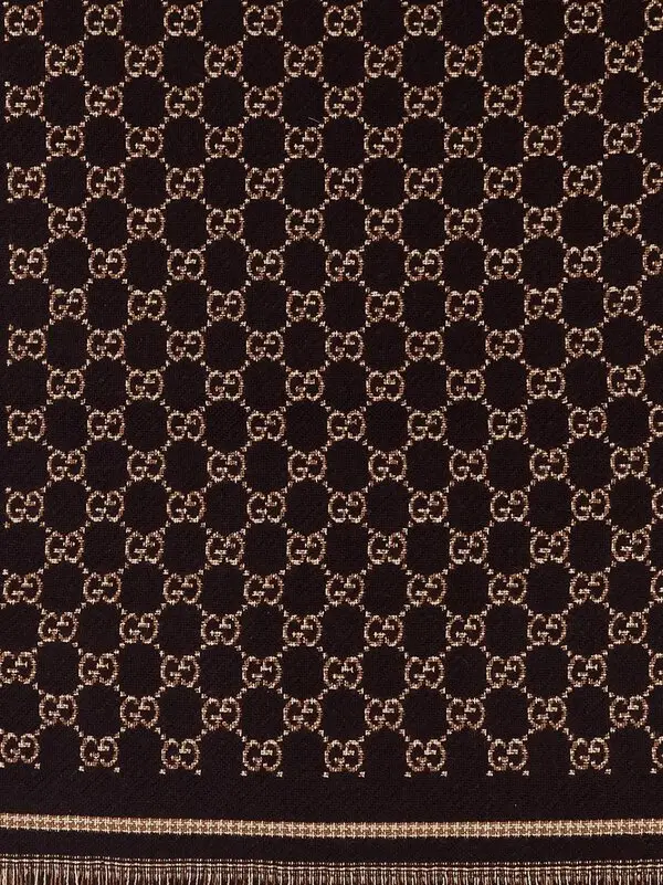 Gucci Gg Wool Jacquard Scarf