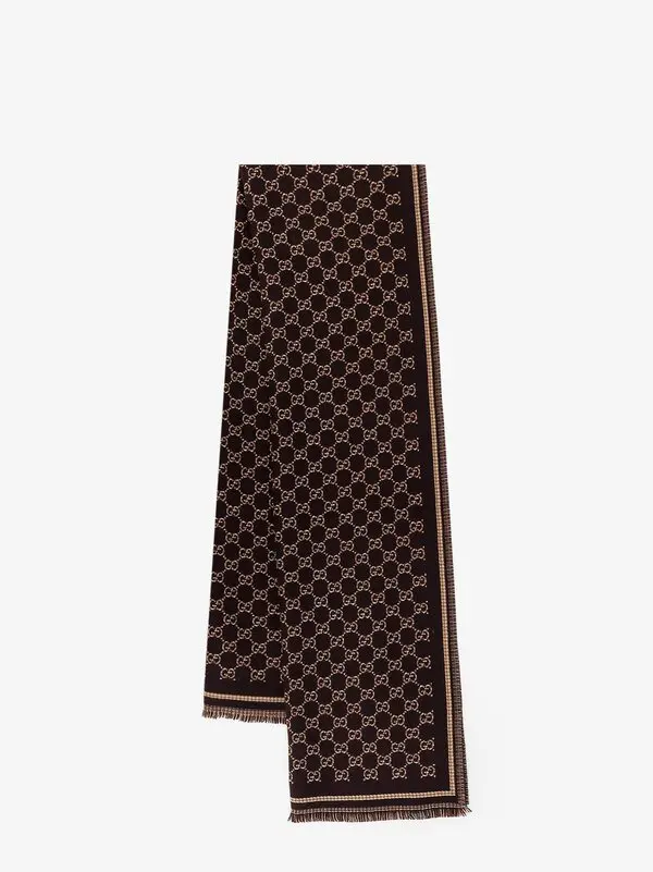 Gucci Gg Wool Jacquard Scarf - Multicolor