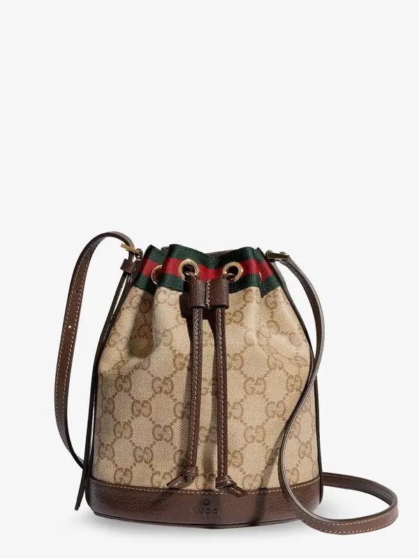 Gucci Gg Supreme Mini Bucket Bag - Cream