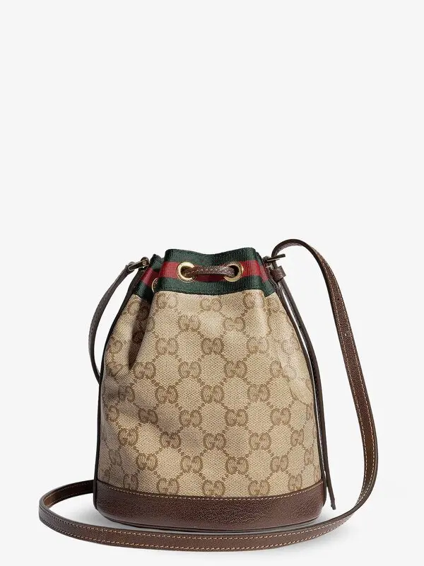 Gucci Gg Supreme Mini Bucket Bag - Cream