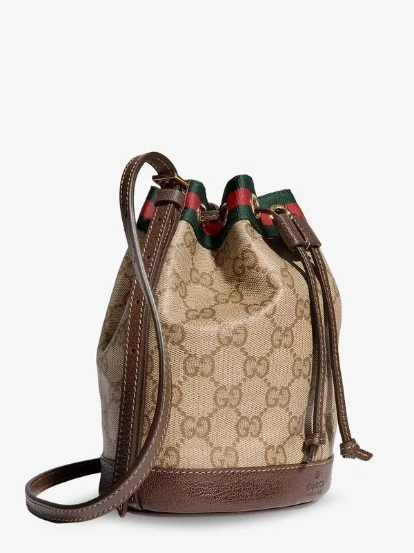 Gucci Gg Supreme Mini Bucket Bag - Cream