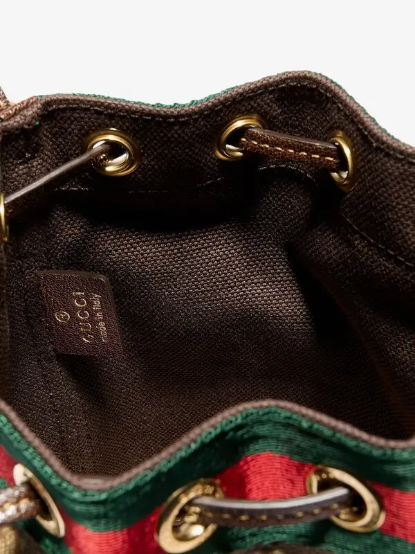 Gucci Gg Supreme Mini Bucket Bag - Cream