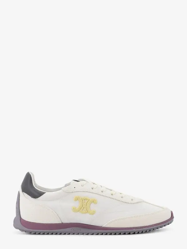 Celine Racer Nylon And Suede Sneakers - Multicolor