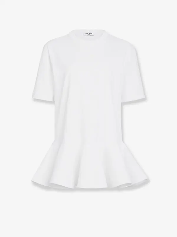 Alaïa Crinoline Cotton Jersey T-shirt - Multicolor