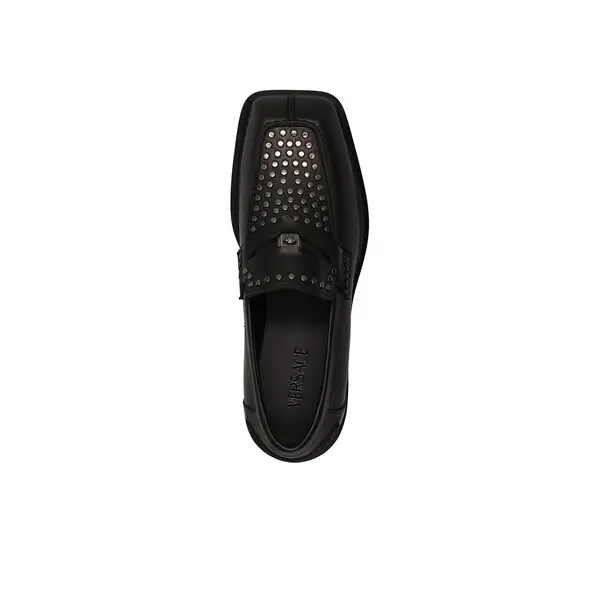 Versace Medusa Leather Loafers