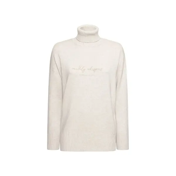 Brunello Cucinelli Wool Blend Turtleneck Sweater - Cream