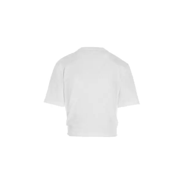 Versace Cropped T-shirt With Logo Detail