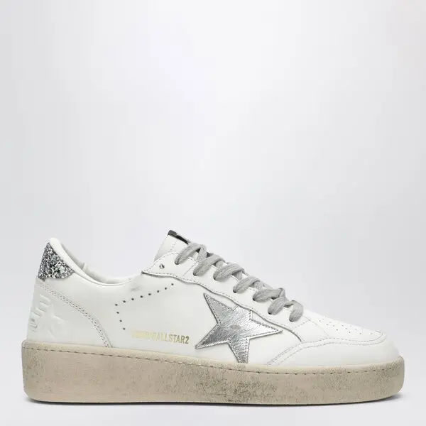 GOLDEN GOOSE Ball Star Glitter Sneakers - White