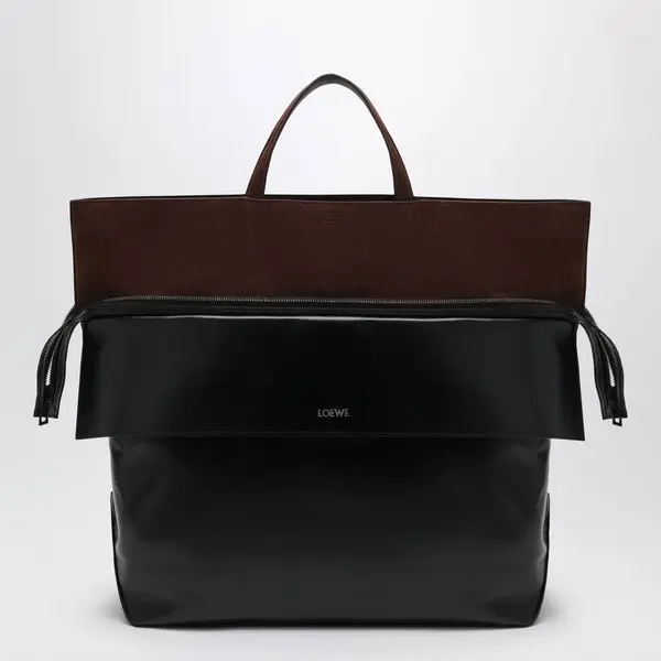Loewe Large Switch Tote Bag In Leather And Suede - Multicolor