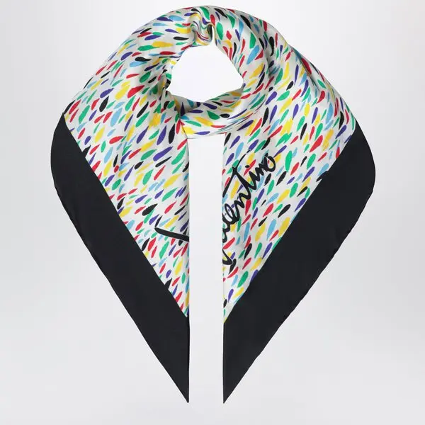 Valentino Garavani Silk Scarf With Print - Multicolor