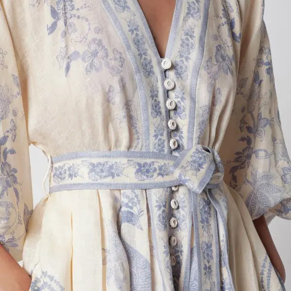 Zimmermann Indra Linen Dress - Multicolor