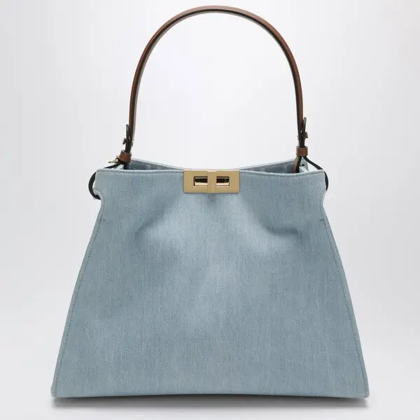 Fendi Light Denim Way Bag - Blue