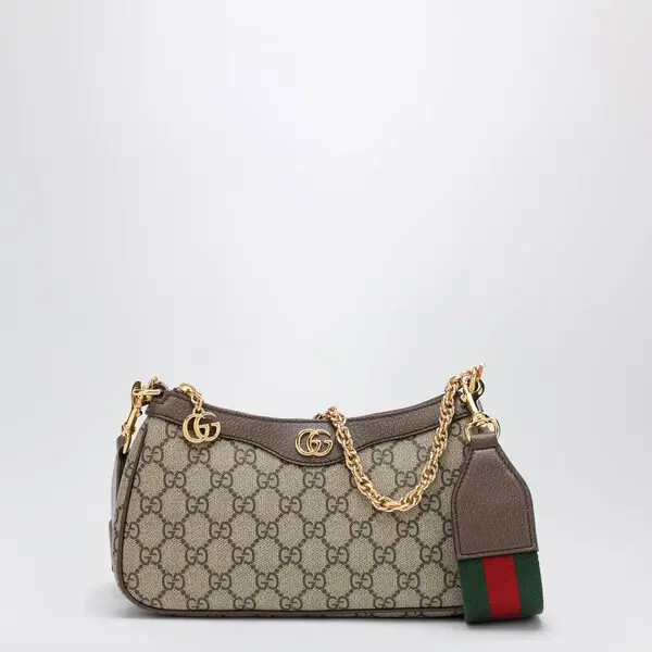 Gucci Small Ophidia Bag In Gg Supreme Canvas - Cream