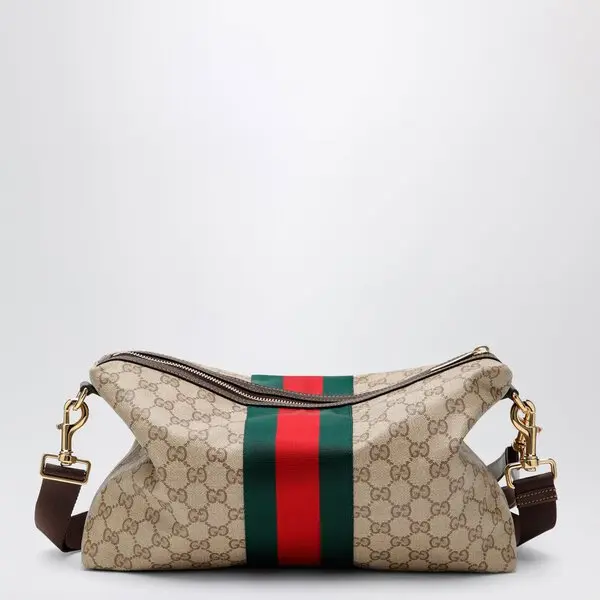 Gucci Medium Gg Crossbody Bag With Web Stripe
