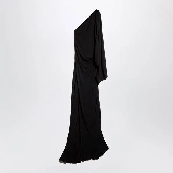 Gucci Asymmetrical One-shoulder Viscose Jersey Maxi Dress - Black