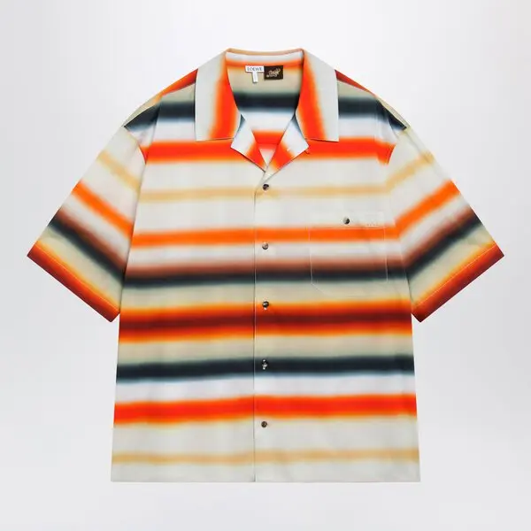 Loewe Striped Short-sleeve Cotton Shirt