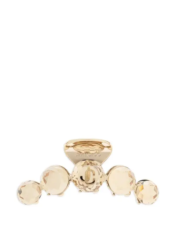 JIMMY CHOO Gold-finish Crystal Claw Hair Clip - Silver