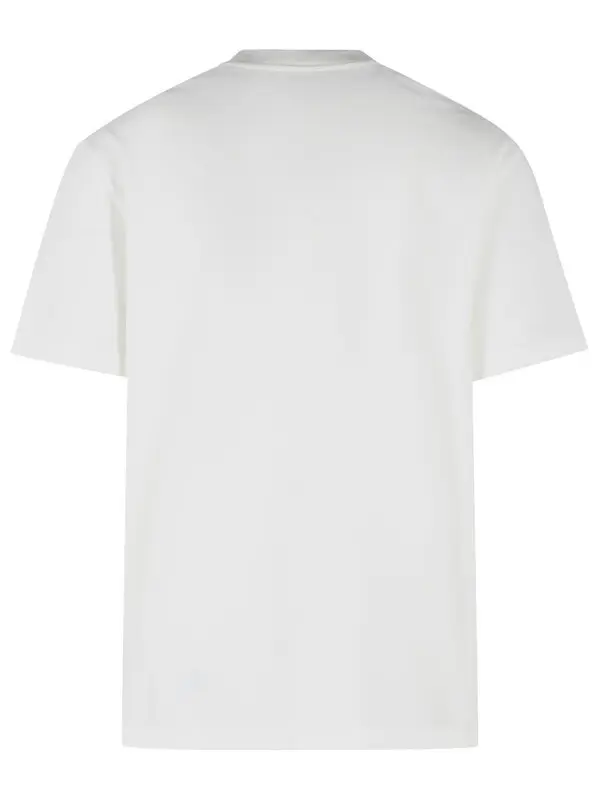 JIL SANDER Black Cotton T-shirt - White