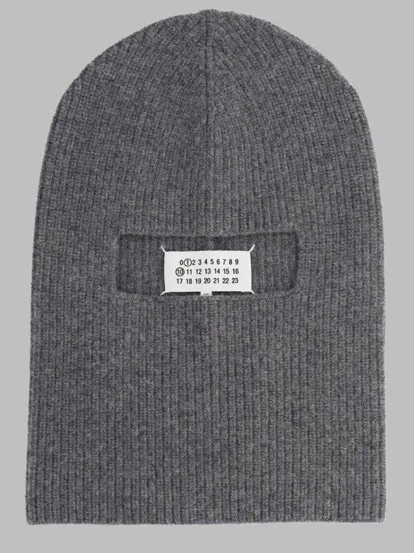 MAISON MARGIELA Ribbed Balaclava - Gray