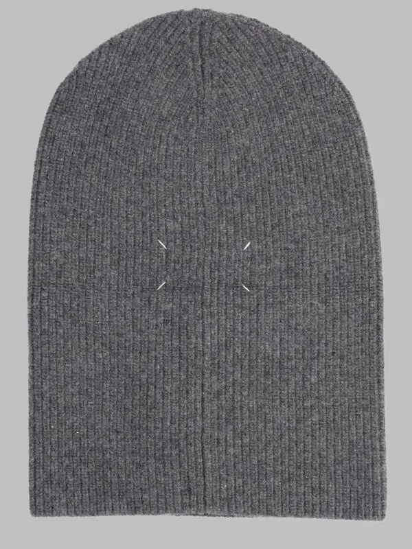 MAISON MARGIELA Ribbed Balaclava - Gray