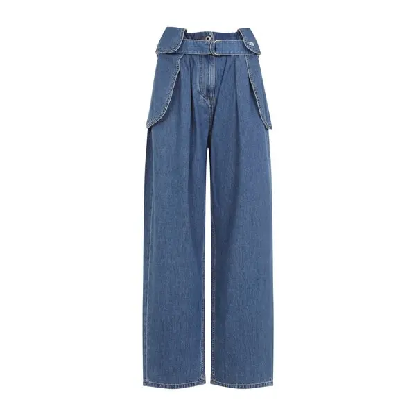 Loewe Lightweight Washed Cotton Cargo Jeans - Blue
