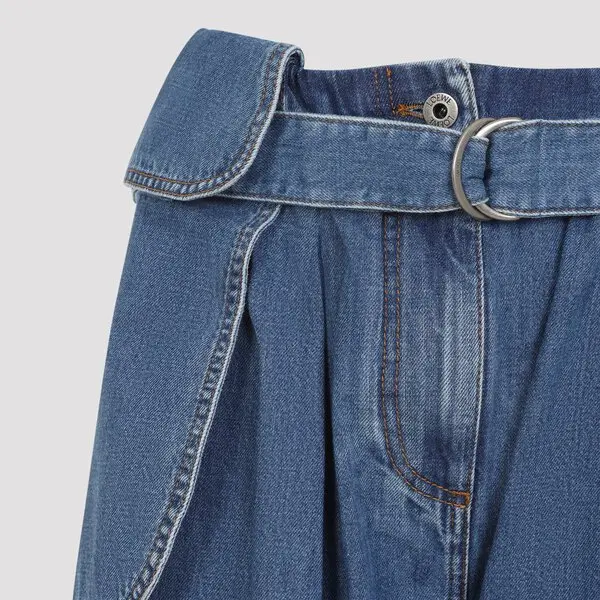 Loewe Lightweight Washed Cotton Cargo Jeans