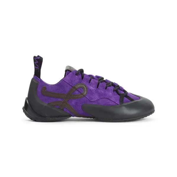 Loewe Grip Suede Calfskin Sneakers With Climbing-inspired Silhouette - Brown