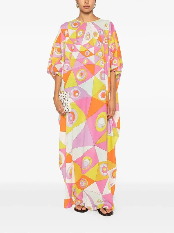 Emilio Pucci Iride-print Long Kaftan