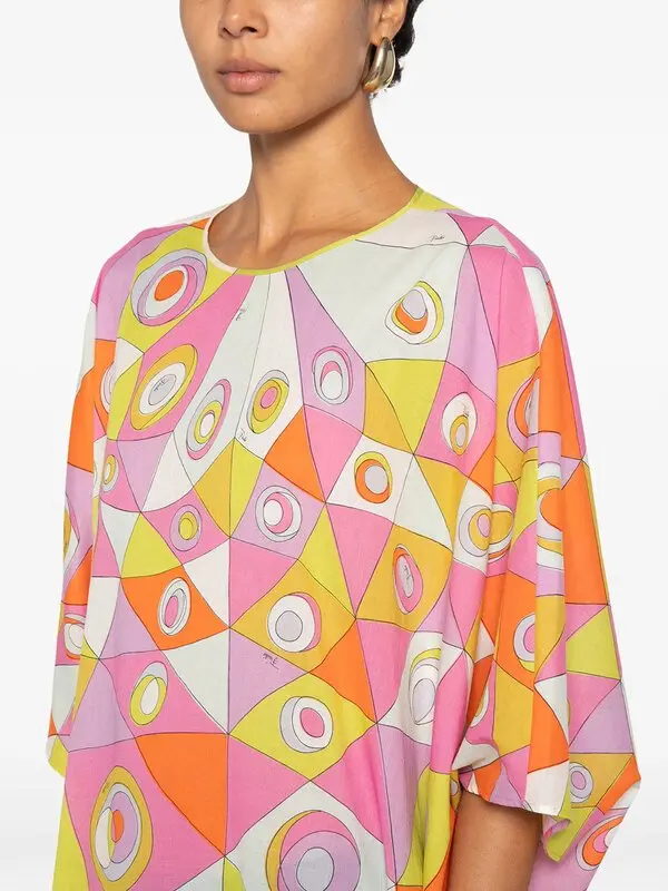 Emilio Pucci Iride-print Long Kaftan