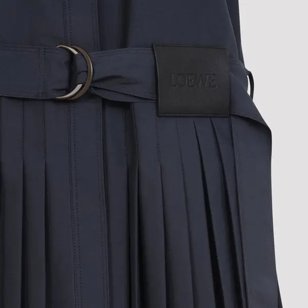 Loewe Pleated Cotton-blend Shirt Dress