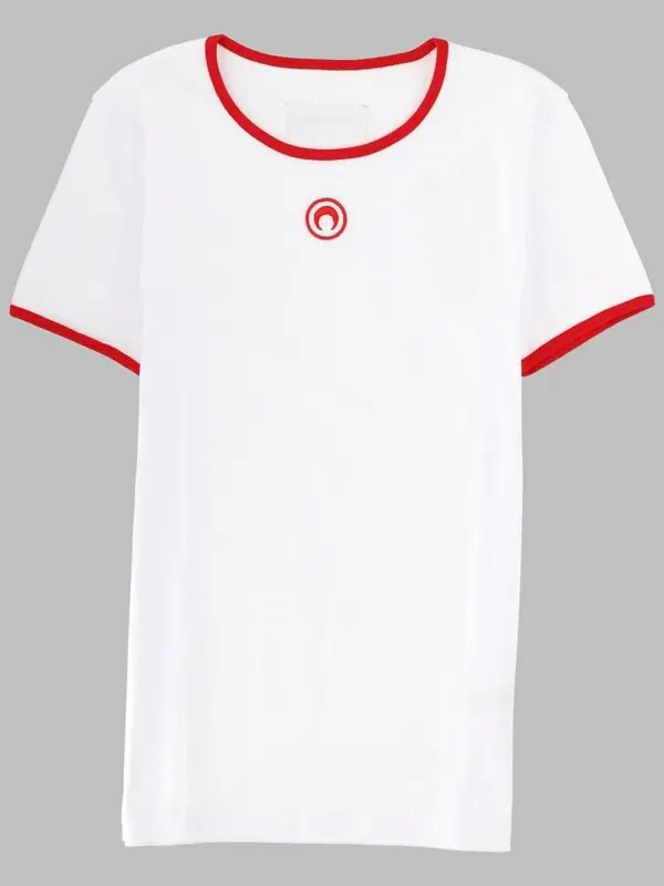 MARINE SERRE T-shirt Con Logo - White